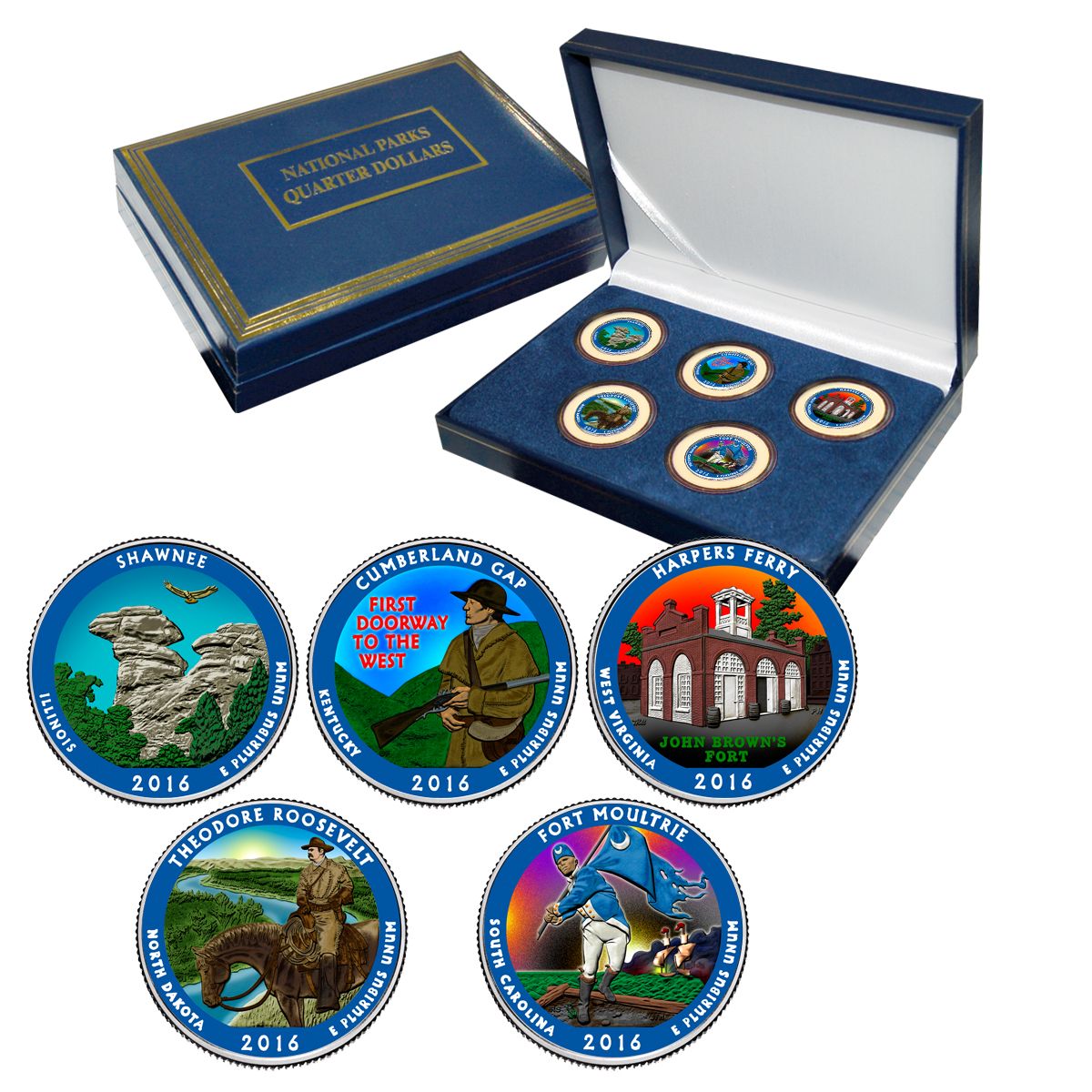 National Park Quarter Sets - Colorized