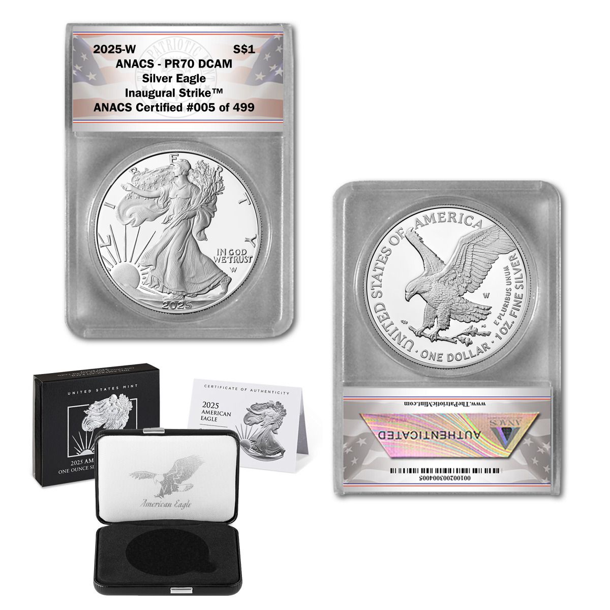2025 American Silver Eagle Proof Coin PR70 - Inaugural Strike