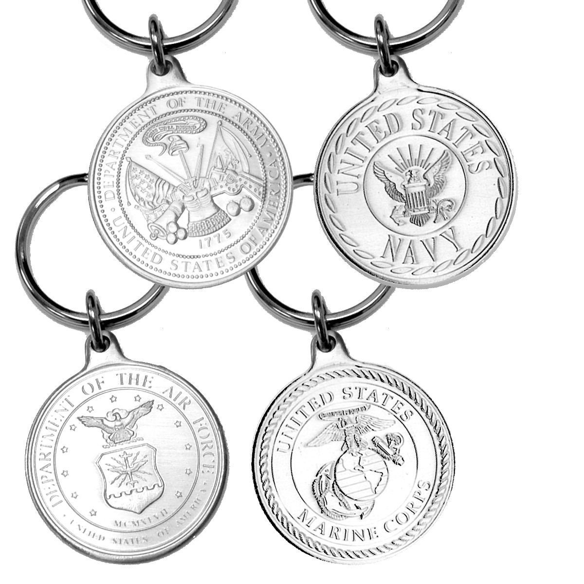 Military Service Keychain (set of 2) - The Patriotic Mint