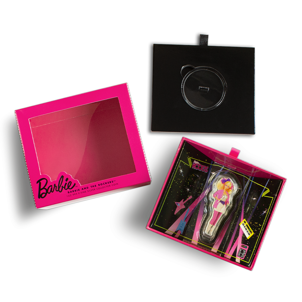 2024 Barbie & The Rockers 1 oz Silver $2 Solomon Island Coin