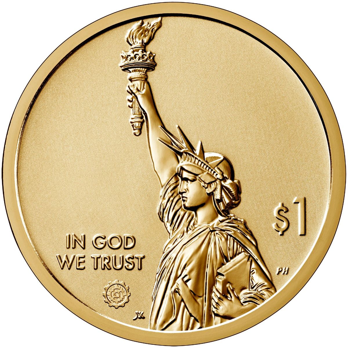 2019 $1 American Innovation Reverse Proof Coin - Georgia